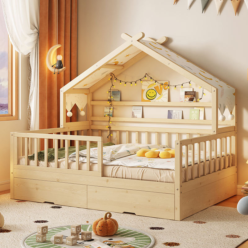 SG Solid Wood Tree House Bed Children Bed Boy/Girl Princess Bed Bed ...