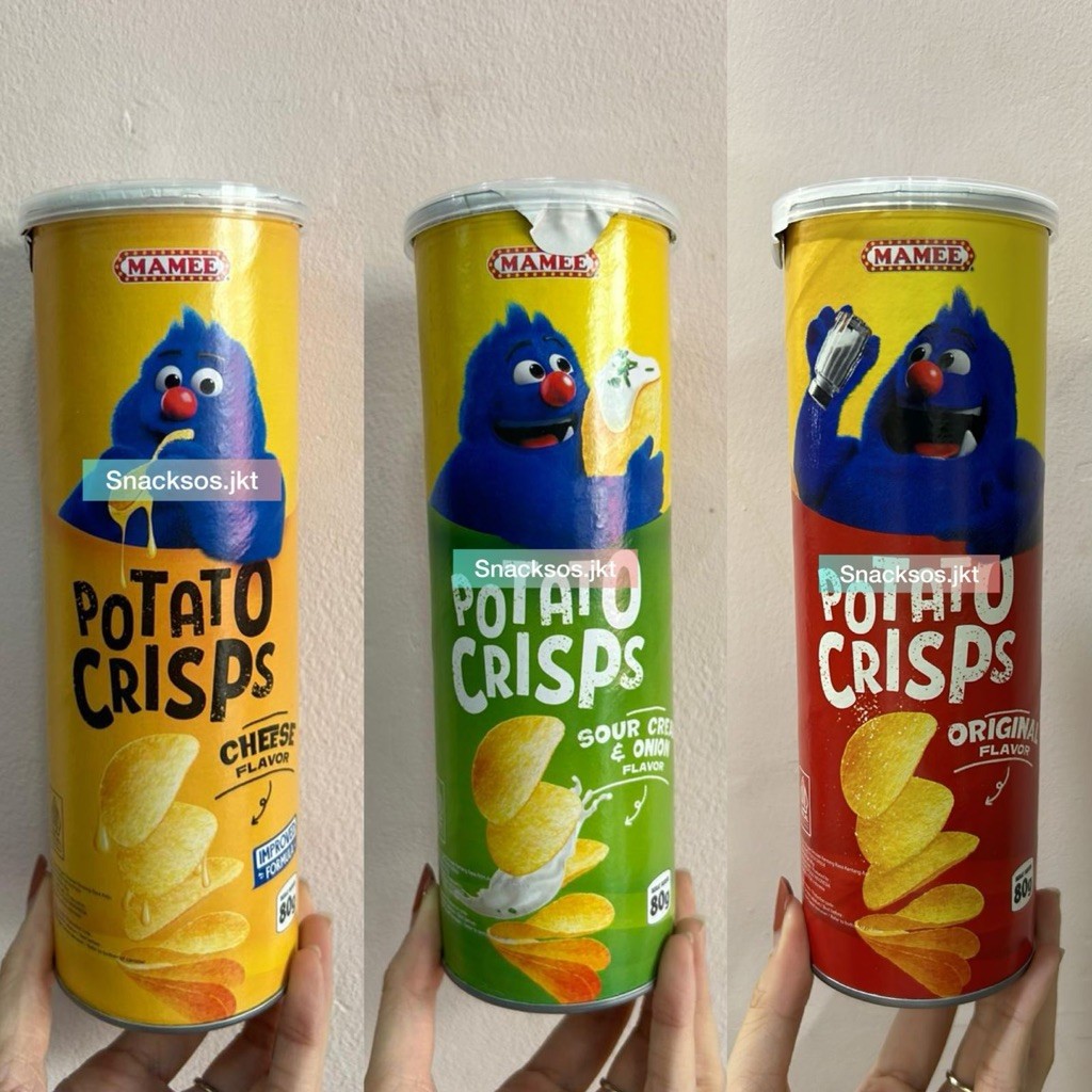 MAMEE POTATO CRISPY ORIGINAL / CHEESE / SOUR CREAM ONION - POTATO CHIPS ...
