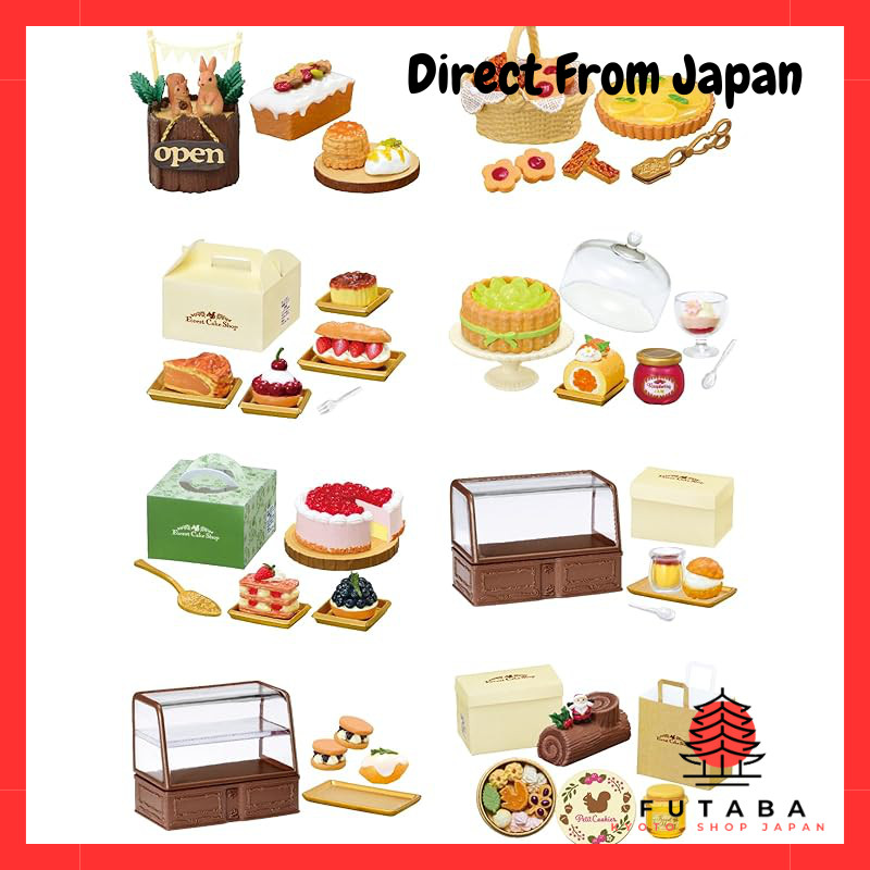 "Re-Ment Puchi Sample Series: Cake Shop in the Sunlit Forest - 1 Box (Approx. H120×W145×D205mm ...