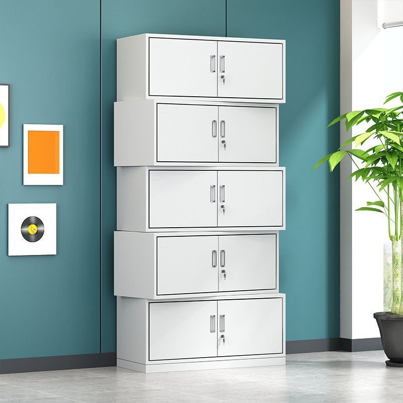 *v Split Five-Section Iron Locker File Cabinet Office Storage Data ...
