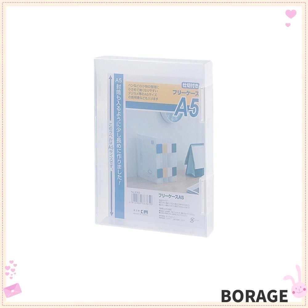BORAG A4 File Box, Dustproof Portable A4 File Storage Box, Test Paper ...