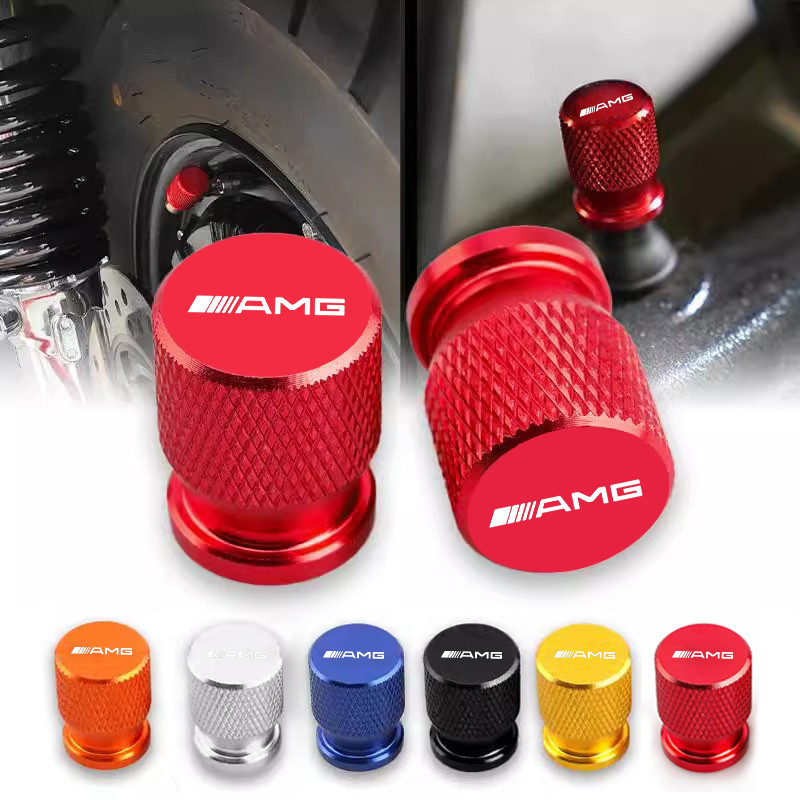 4Pcs Aluminum Car Wheel Tire Valve Caps Dust Covers Rim for Mercedes ...