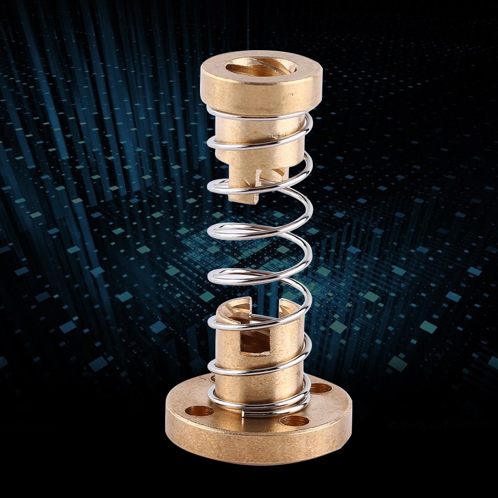 Anti Backlash Spring Loaded Elimination Nut For T8 Threaded Rod Lead ...