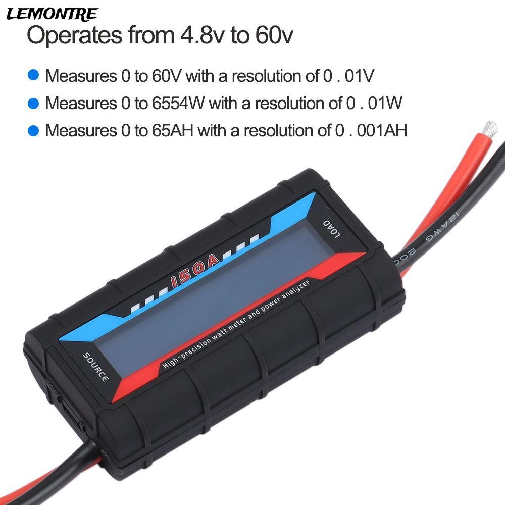 LEMONTRE Amp Watt Meter Voltage Analyzer Power High Precision Tester ...