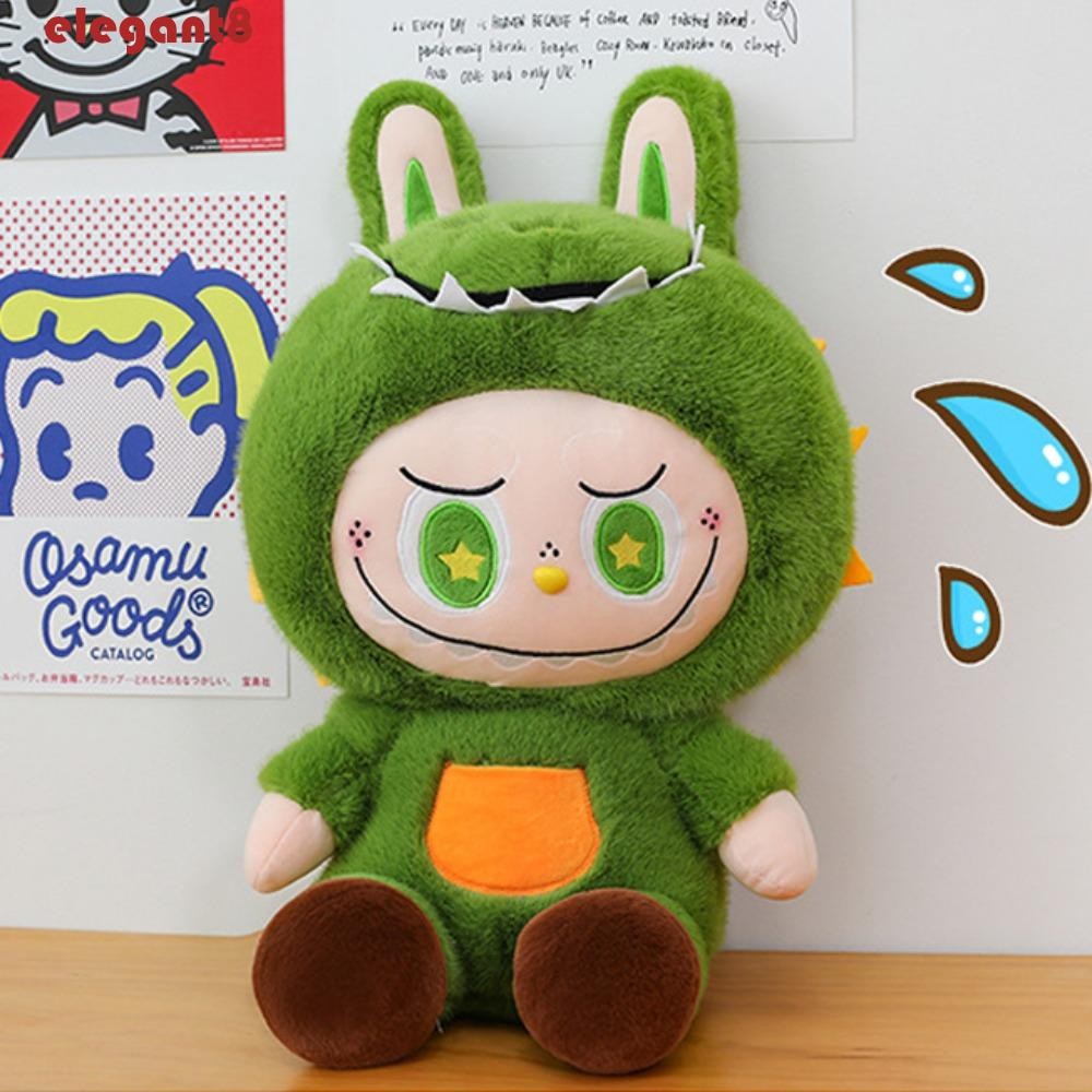 ELEGANT Labubu Plush Toy, Soft Green Rabbit Labubu Doll, Anime Stuffed ...