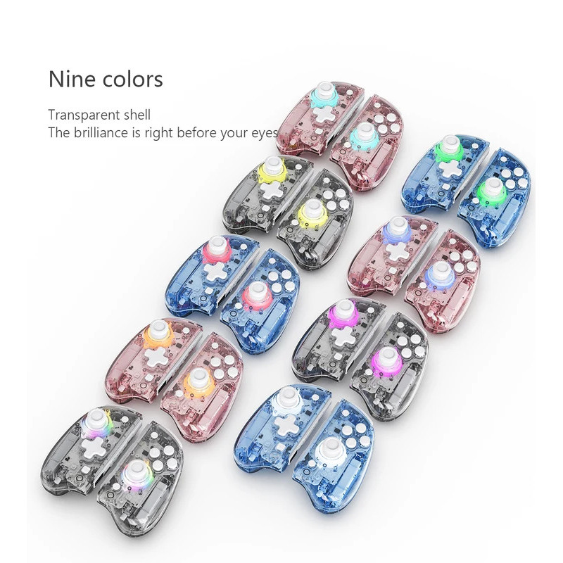 LinYuvo Wireless Controller for Switch/OLED with Multiple Light,Programmable/Motion Control/Dual ...