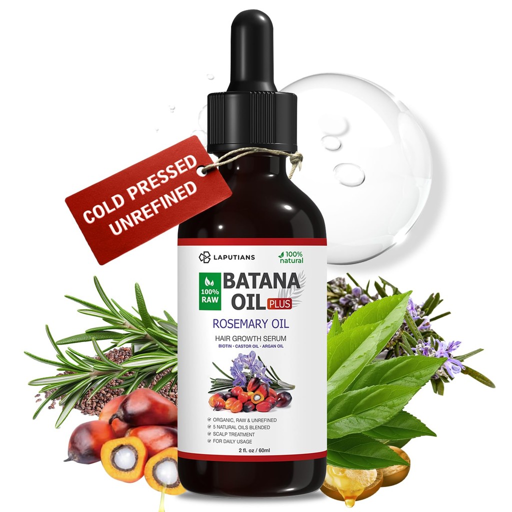Raw Batana and Rosemary Hair Growth Serum for Post-Batama Oil Treatment ...