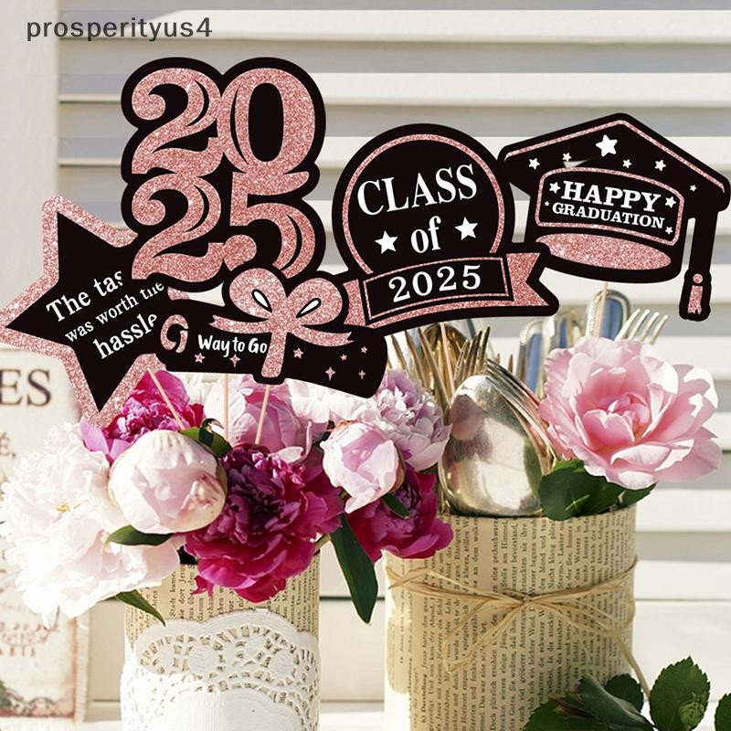 [Prosperityus] Paper Cupcake Toppers Class Of 2025 Graduation ...