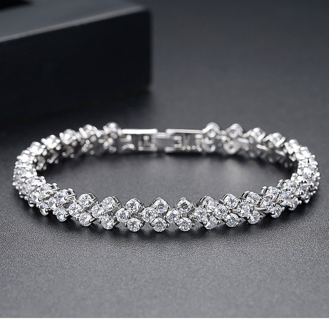 European American Fashion Bracelet Ladies Bracelet Gem Alloy ...