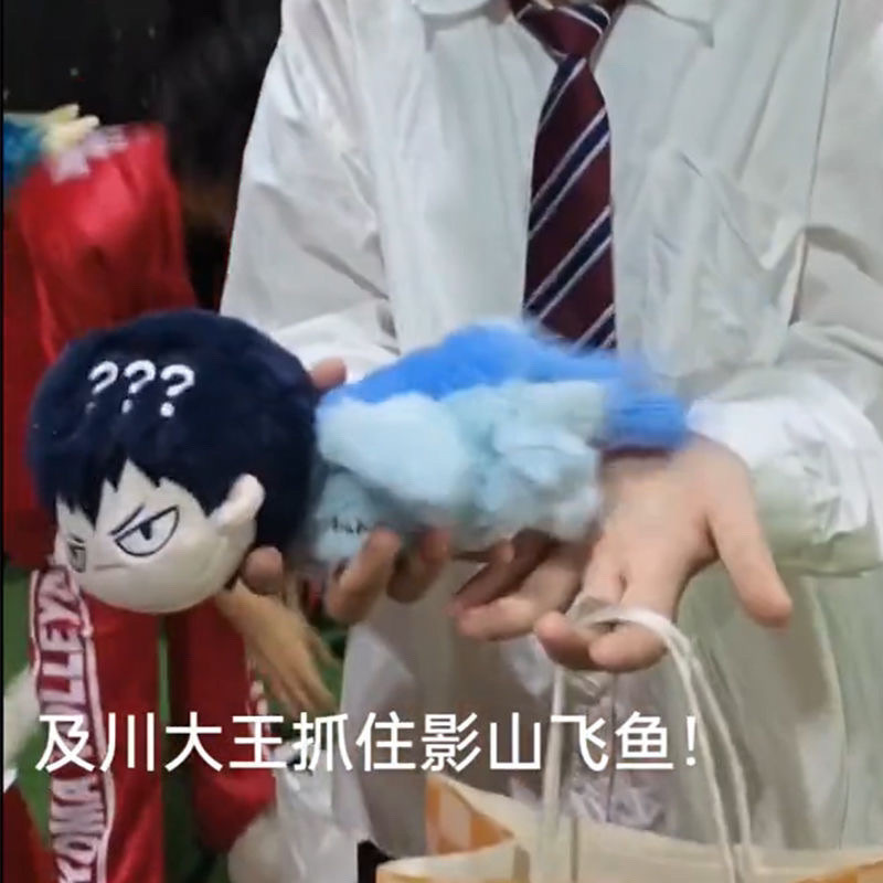 Kageyama Tobio Flying Fish Volleyball Teenager Moving Doll Fish Cotton ...