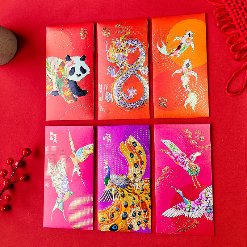 2025 New Red Envelope Creative Upscale Chinese Style Panda Cartoon ...