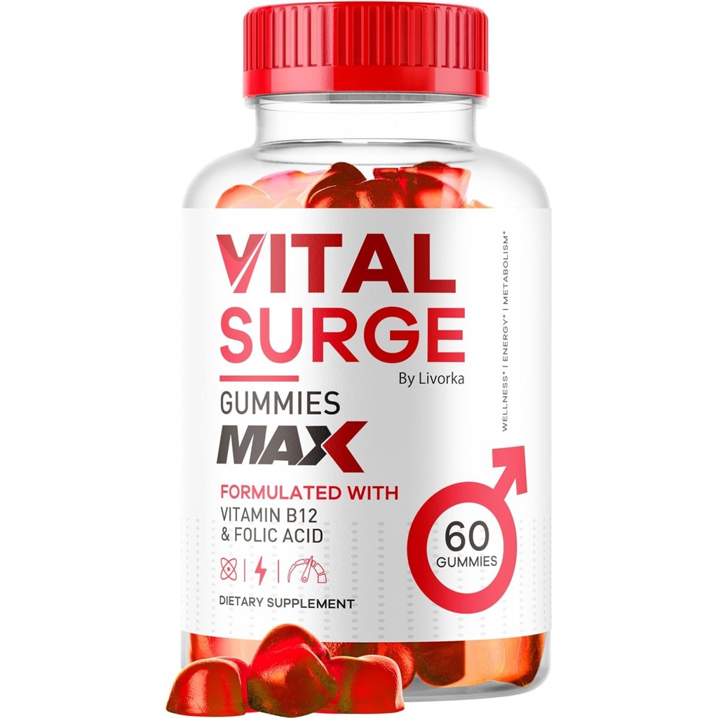 Male Vital Surge Gummies - Dietary Supplement Vital GrowXL ,Men's ...