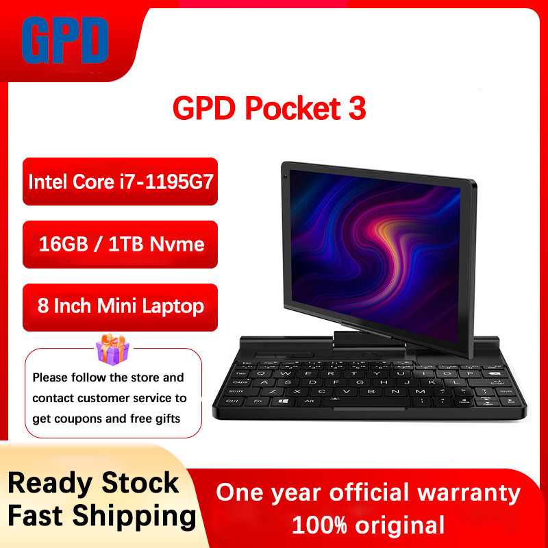 GPD Pocket 3 8 Inch Mini Laptop Intel Core i7 1195G7 N6000 8GB/16GB RAM ...