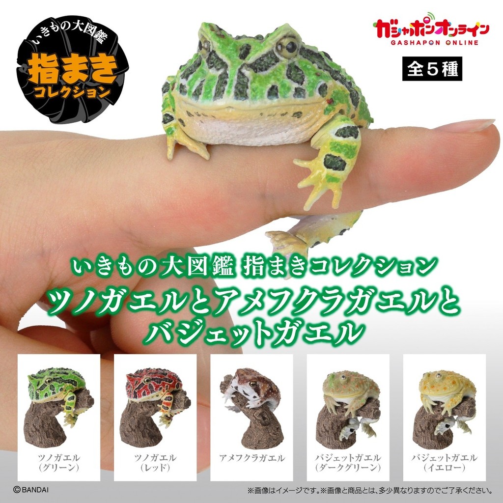 Japan BANDAI Fingertip Creature Horned Frog Mantou Clown Capsule Toy ...