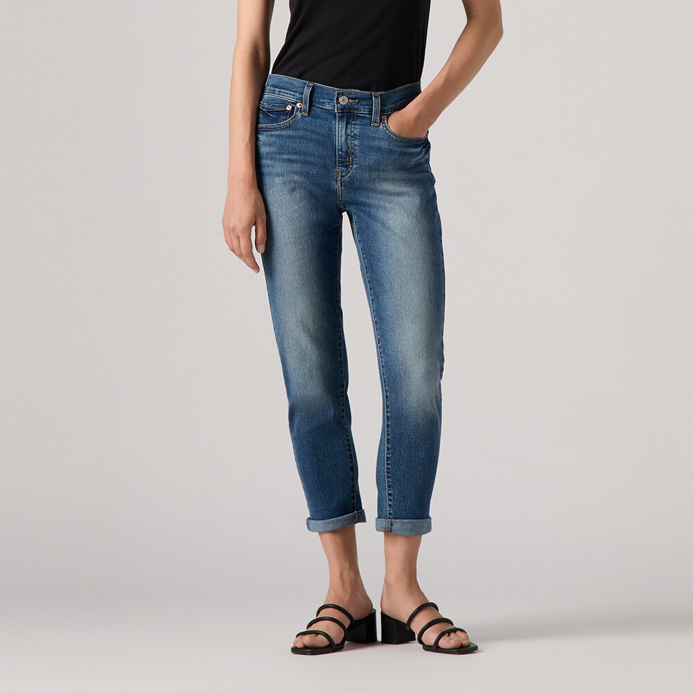 Levi's® Women's Mid-Rise Boyfriend Jeans 19887-0356 | Shopee Singapore