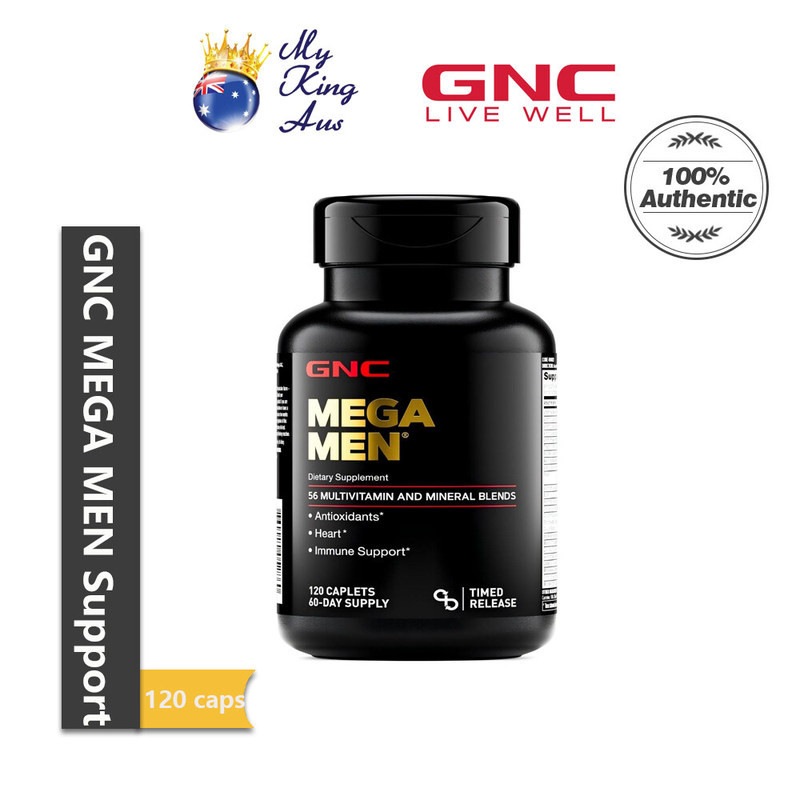GNC MEGA MAN Immune Support 120 Caplets Liver Health 56 Multivitamin ...