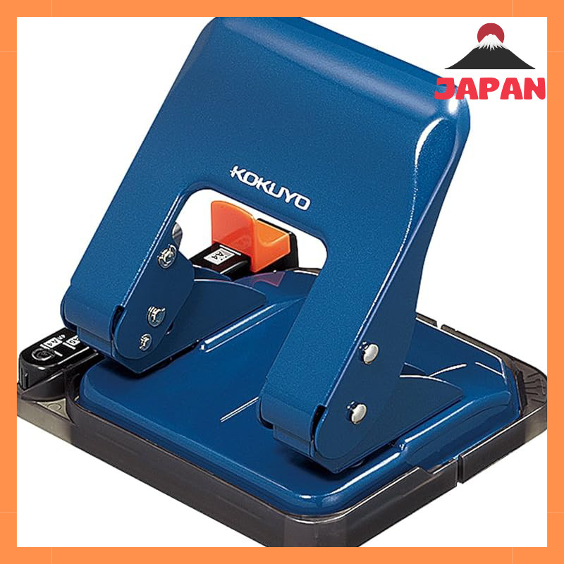 KOKUYO Two-Hole Punch forラクアケ with Paper Size Guide, 25 Sheets, Blue (Model: PN-G25B) | Shopee ...