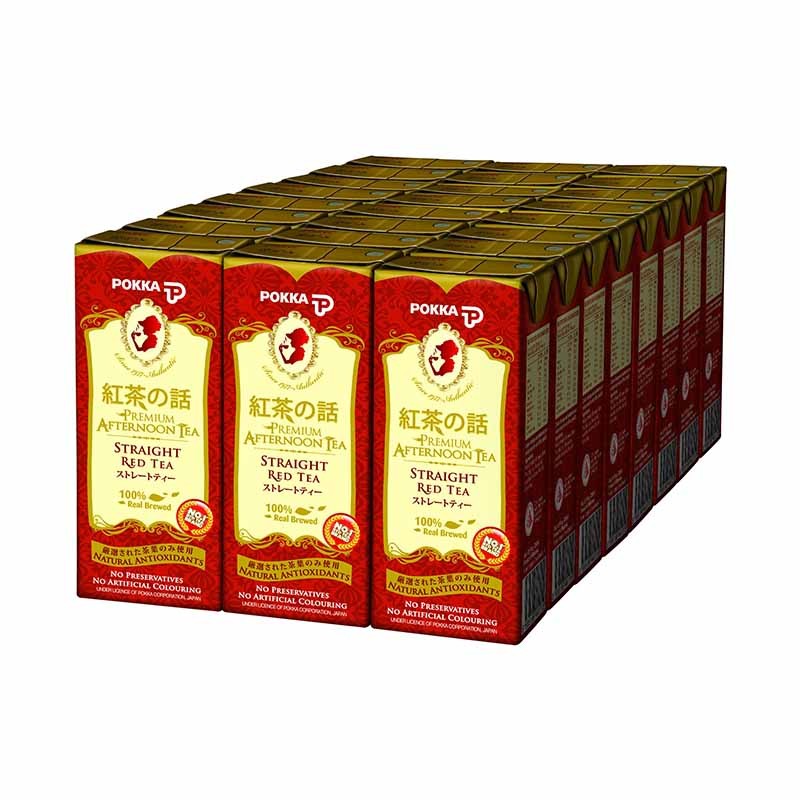 Pokka Straight Red Tea Carton 24sx250ml | Shopee Singapore
