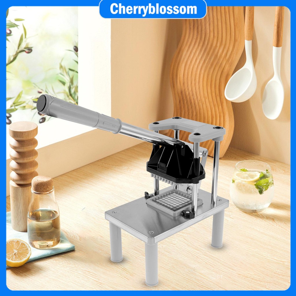 Commercial Vegetable Fruit Chopper French Fry Cutter with 2 Replacement ...