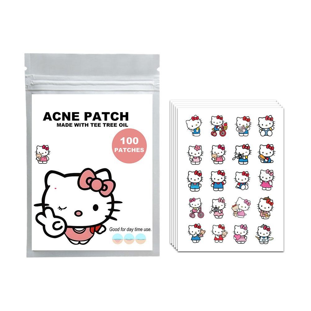 20pcs/100pcs Acne Patch Cute Cartoon HelloKitty PE Mild Non-irritating ...