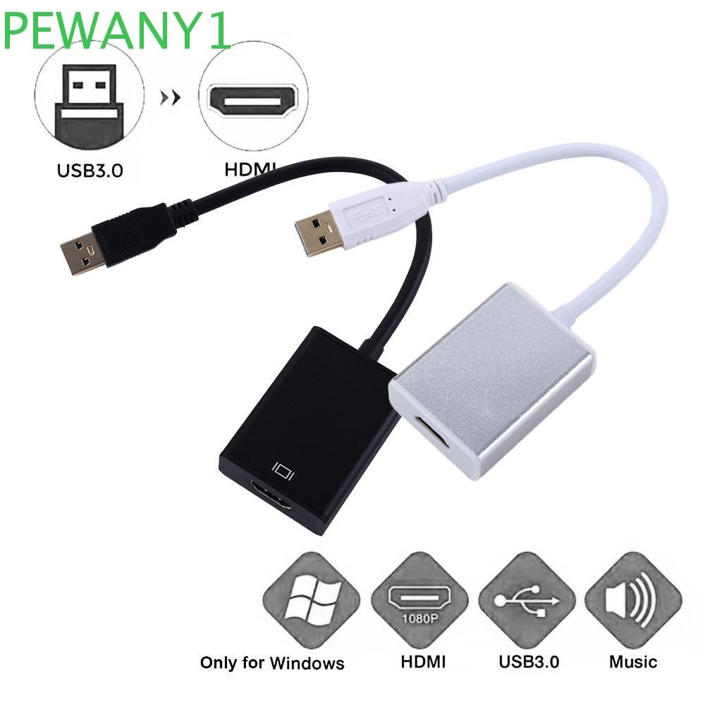 PEWANY1 USB 3.0 To HDMI Converter Adapter Cable Monitor Adapter LCD ...