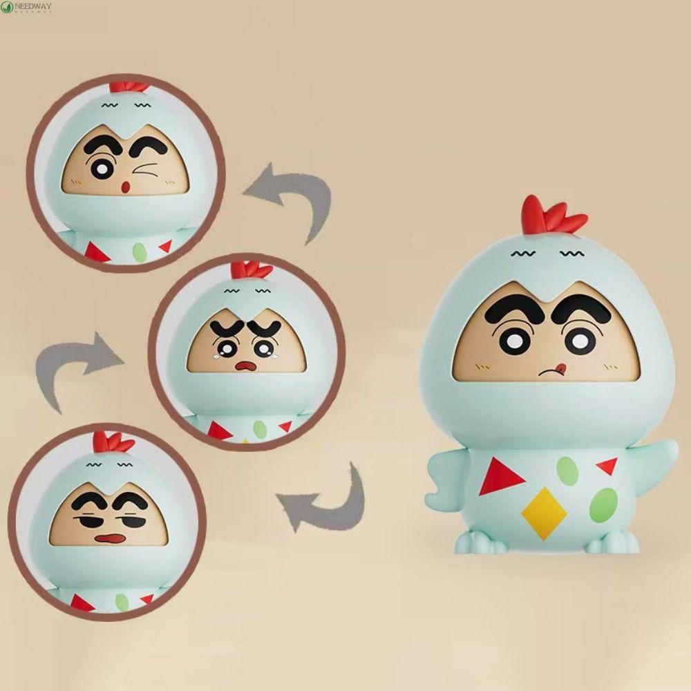 NEEDWAY Crayon Shin-chan Face Changing Doll, With Keychain Plastics ...