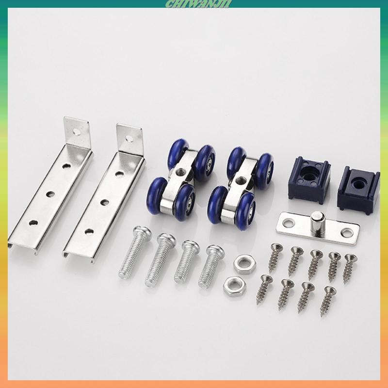 [Chiwanji1] 2 Pieces Glass Door Rollers Sliding Door Roller L Shaped ...