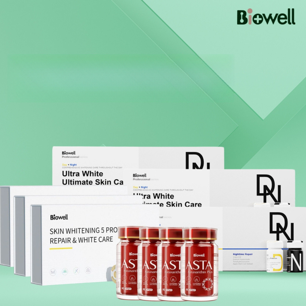 [SGSLEER][100% Original]Biowell Day+Night Ultra White Supplement/Skin Whitening 5 Pros Repair ...