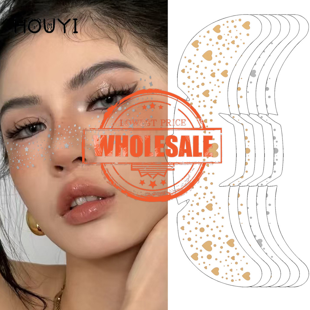 [Best Choice] Sparkling Star-shaped Face Stickers - Glitter Freckle ...