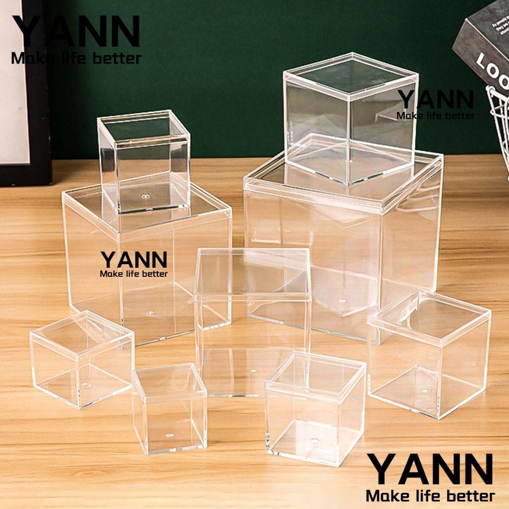 YANN1 Storage Box, Multi Size Square Display Box, Acrylic Dustproof ...