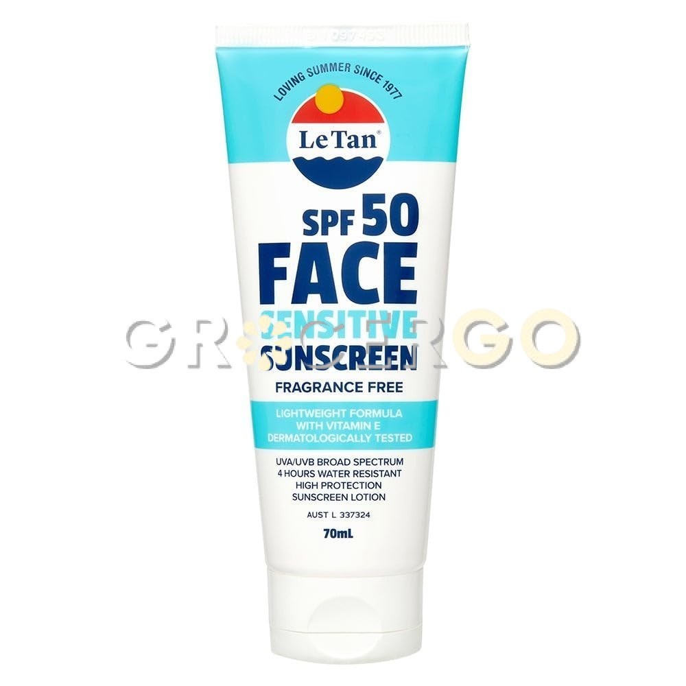 Le Tan Spf 50 Face Sensitive Sunscreen Lotion 70ml | Shopee Singapore