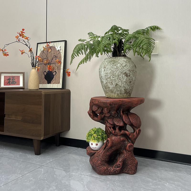 [48H Shipping] Chinese Style Non-Solid Wood Creative Flower Stand ...