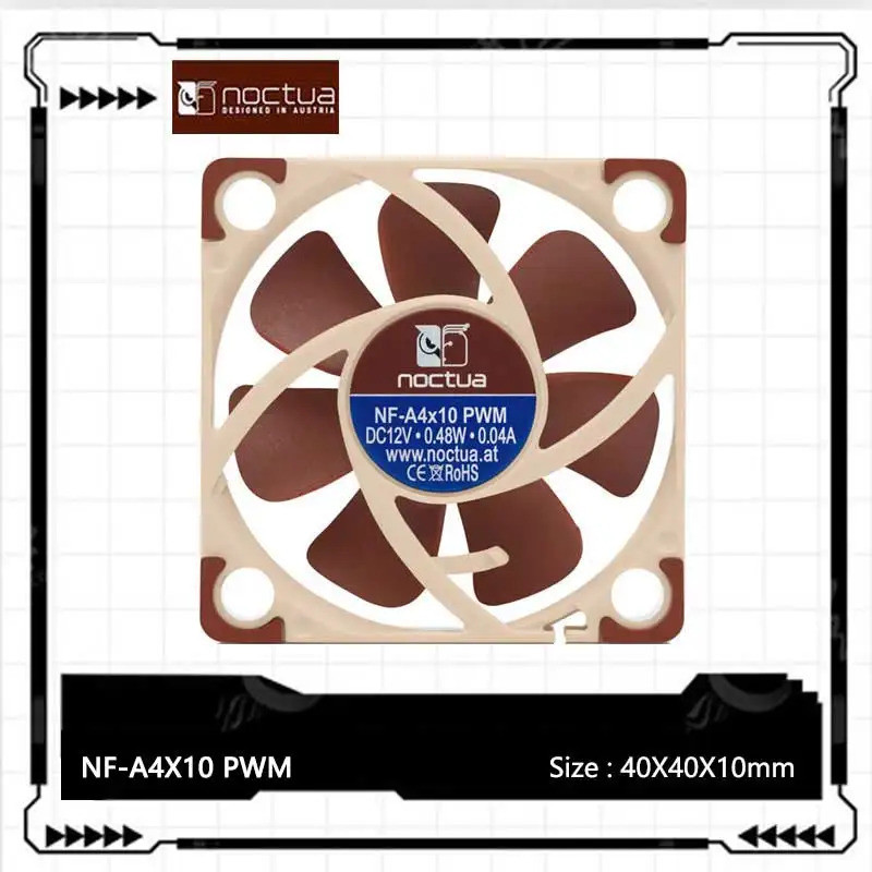Noctua NF-A4x10 PWM 40mm 12v 5v Cooling fan 3pin 4pin PWM quiet ...