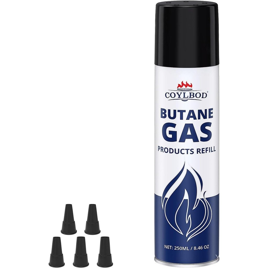 Butane Refill, Premium Butane Fuel 250 ml, 99.99% Pure Butane Lighter ...