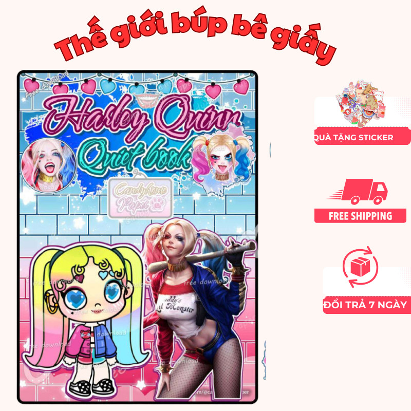 Avatar world Harly Queen candyhouse paper doll toy diy handmade peel ...