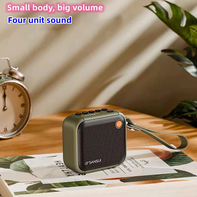 Sansui F39 Mini Wireless Bluetooth HIFI Speaker StereoTWS Bass Full ...