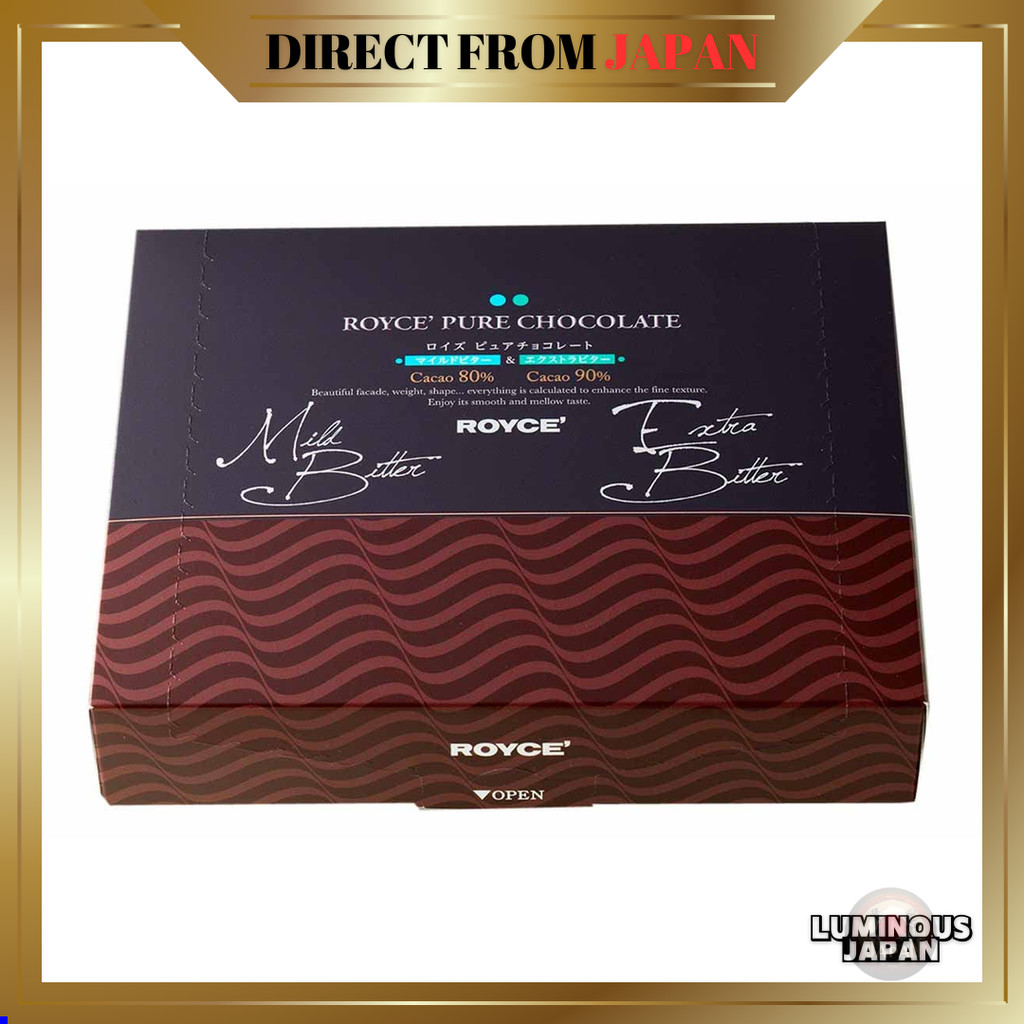 ROYCE' Pure Chocolate Mild Bitter & Extra Bitter 40 pieces (x 1 ...