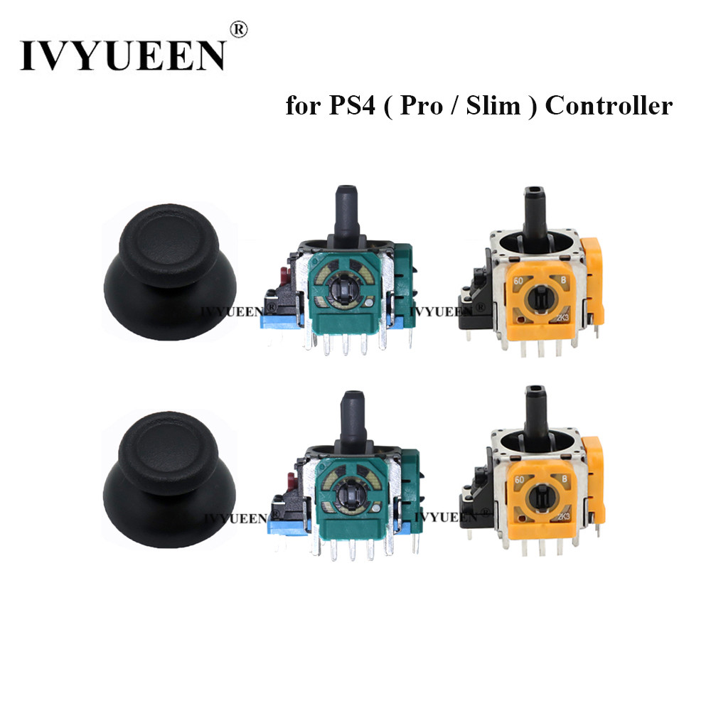 IVYUEEN Joysticks Replacement for Playstation 4 PS4 DS4 Pro Slim ...