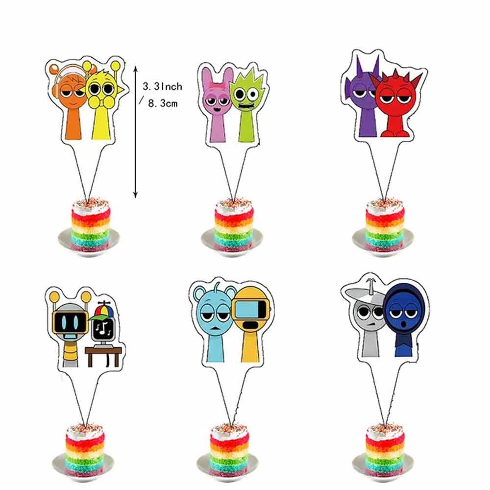 Sprunki Theme Kids Birthday Party Decorations Game Balloon Banner Cake ...