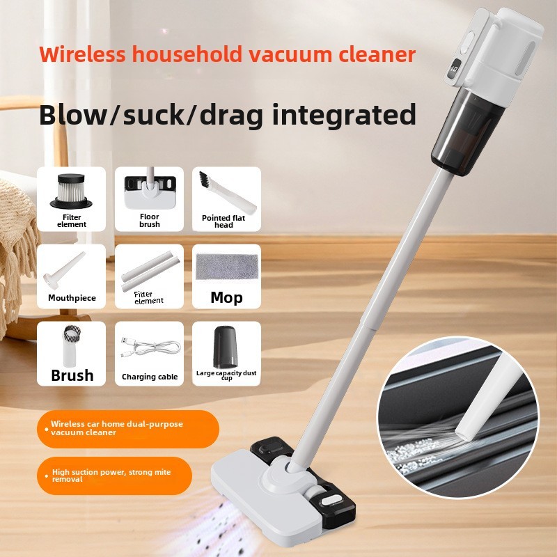 5-IN-1 Household Home Car Wireless Handheld Electric Dust Cleaning ...