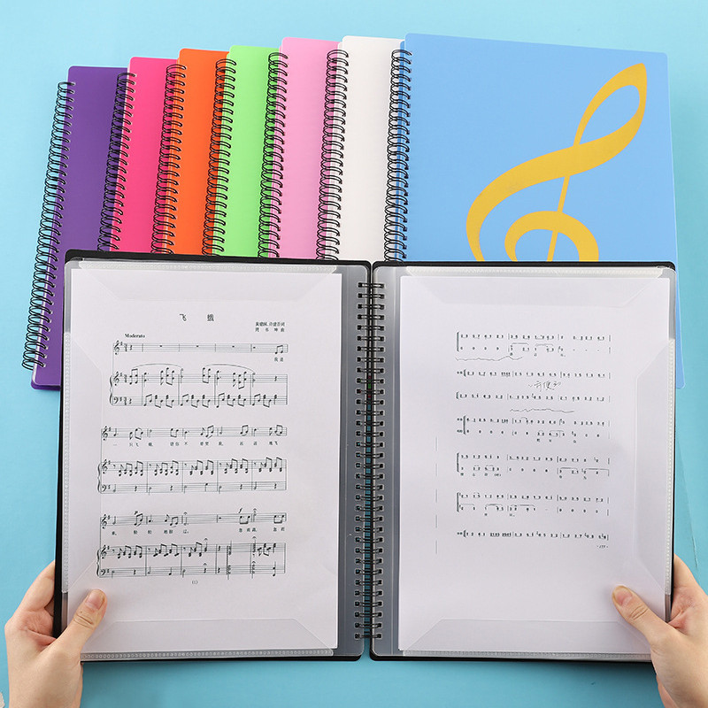 [40-60Page A4Sheet music folder]Piano Sheet Music Book Customizable ...