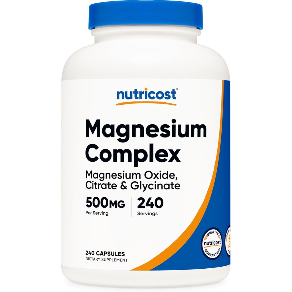 Nutricost Magnesium Compound 500 Mg,240 Granule - Magnesium Oxide ...