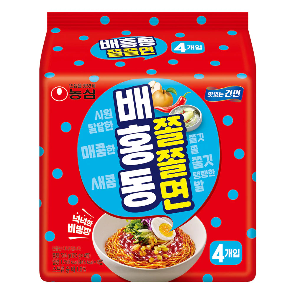 NONGSHIM Baehongdong Chewy Noodles (Jjoljjolmyeon) | Shopee Singapore