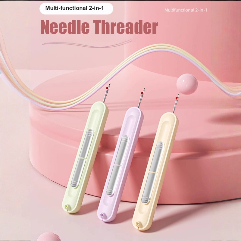 【Multifunctional and Handy】New Dual-Purpose Needle Threader and Seam ...