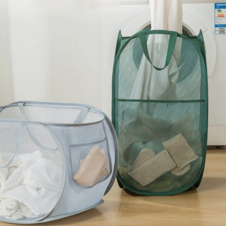 💜SG STOCK💜 Portable laundry basket Household sorting laundry basket ...