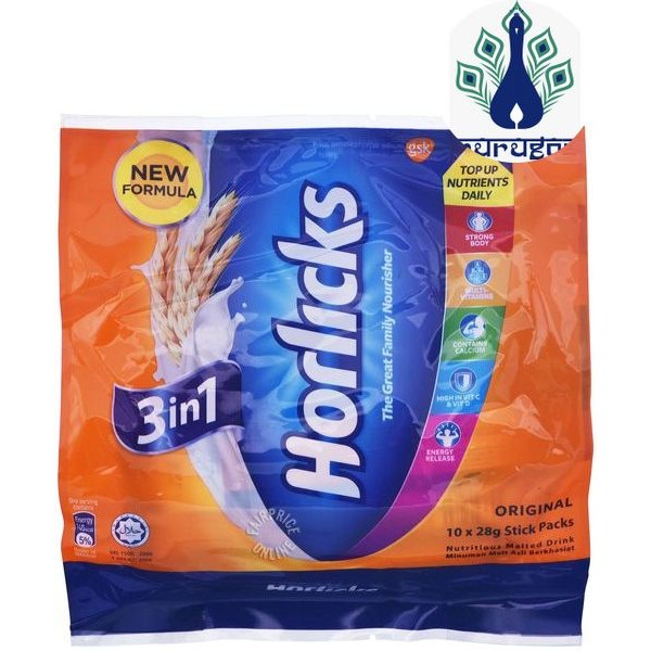 Horlicks 3 In 1 Instant Malted Original 10x28g | Shopee Singapore