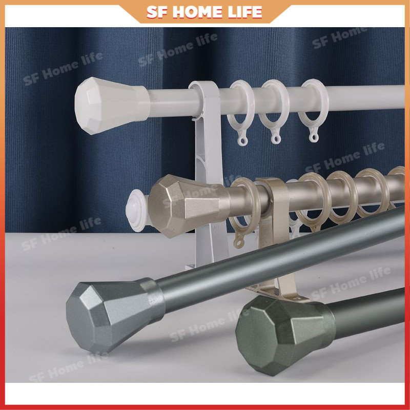 SF Customizable Curtain Rail/Rod Thickened Aluminum Alloy Roman Rod ...
