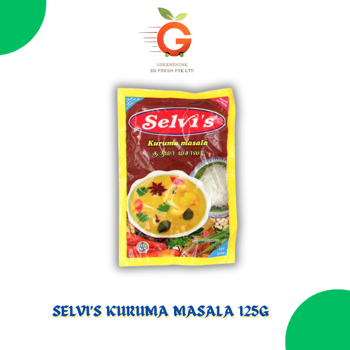 [GreenshineSG]SELVI'S MASALA KURUMA 125G/250G SAMBAR 125G/INSTANT RASAM ...