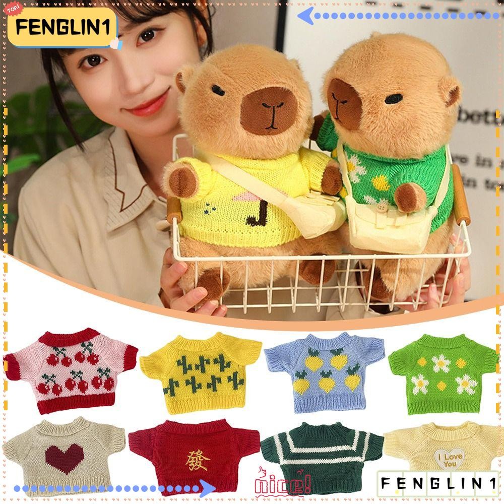 FENGLIN Capybara Doll Clothes, DIY Cartoon Capybara Plush Doll, Fashion ...