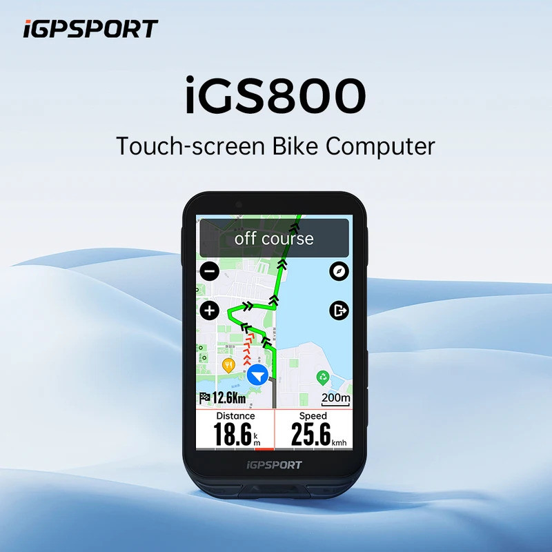iGPSPORT iGS800 Touchscreen GPS Bike Computer Professional Cycling Map Navigation 50-Hour ...